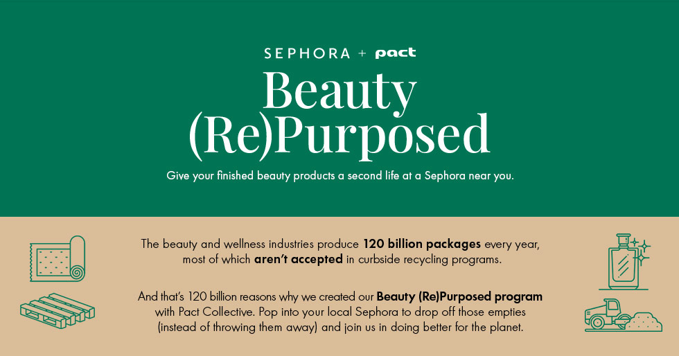 Beauty Empties Recycling Program with Pact Collective | Sephora