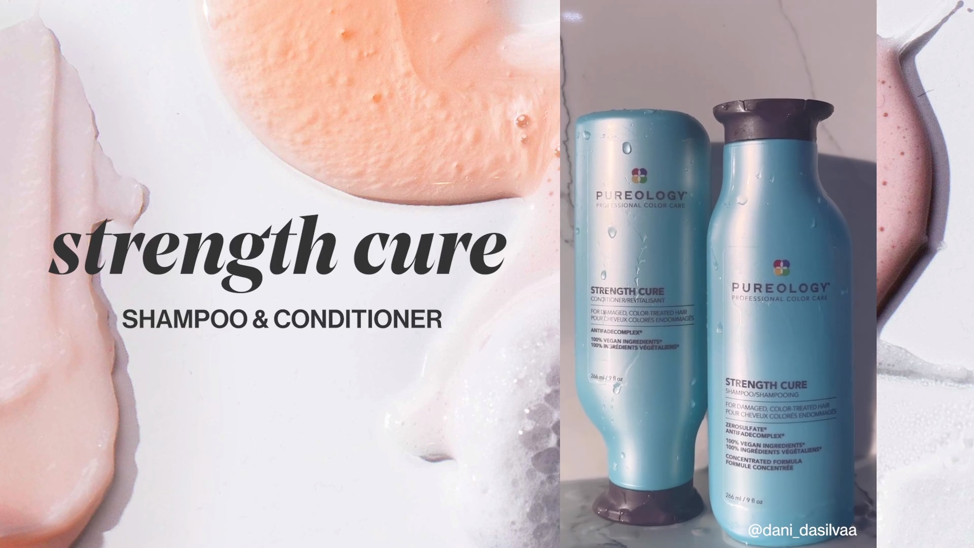 Strength Cure Strengthening Shampoo for Damaged Color-Treated Hair ...