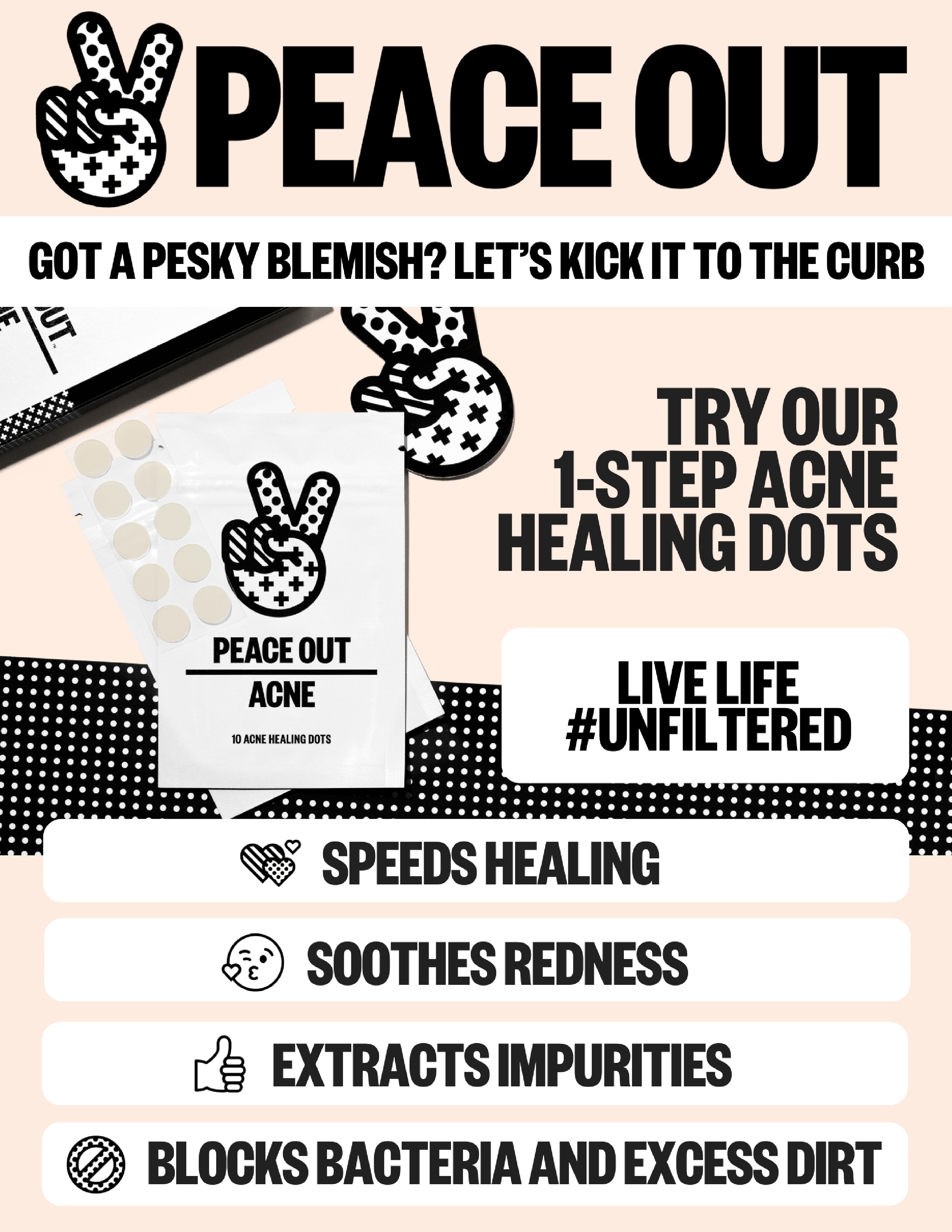 Acne Healing Dots - Peace Out | Sephora