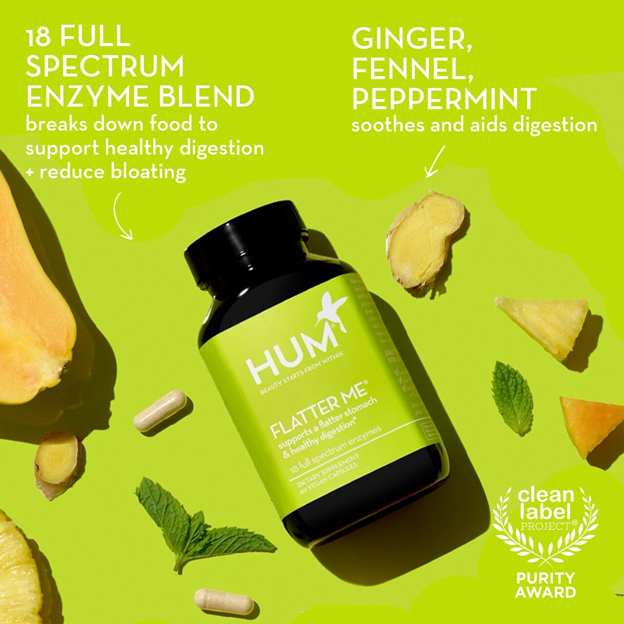 HUM Nutrition Flatter Me Digestive Enzyme Supplement | Mall of America®