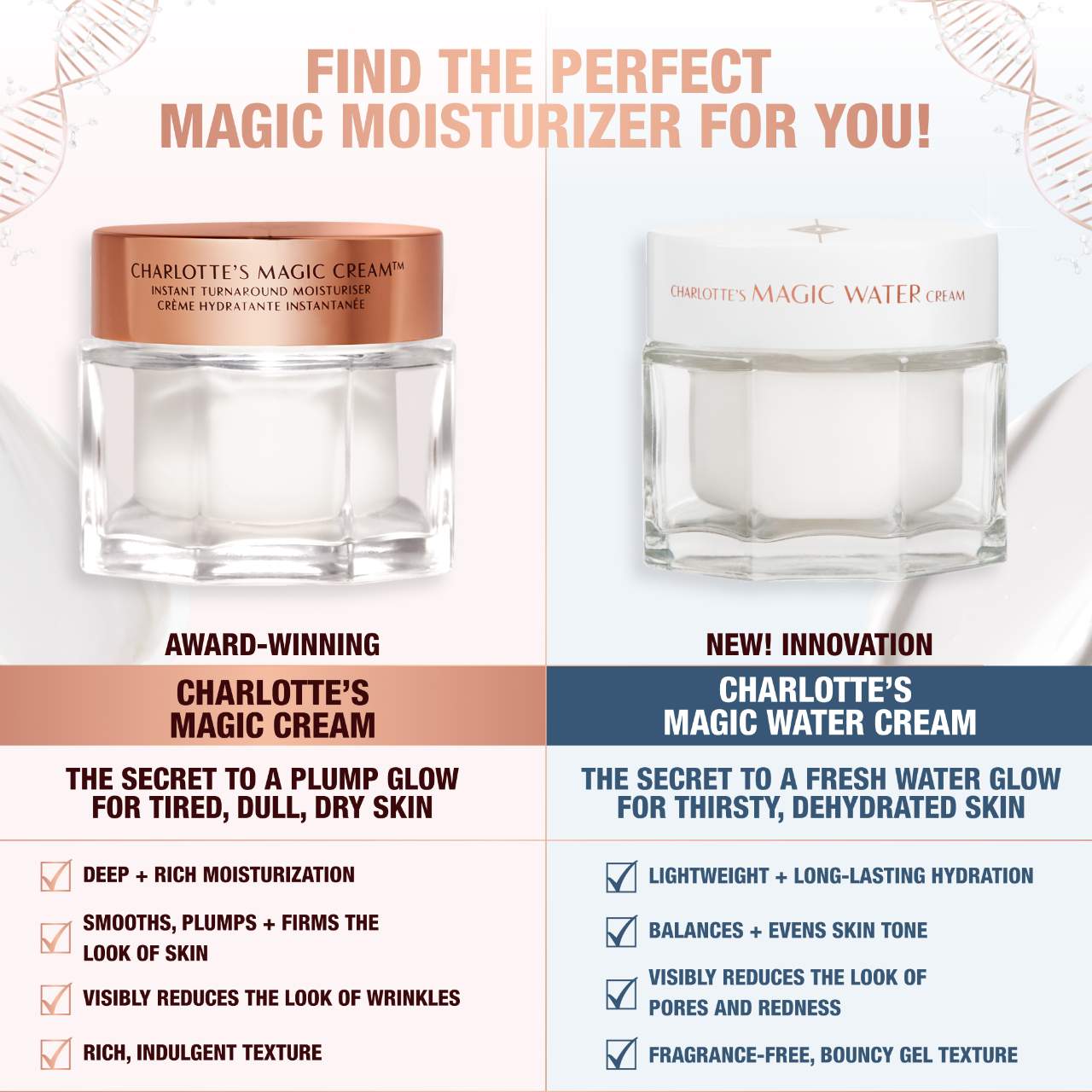 Charlotte Tilbury Magic Cream Moisturizer with Hyaluronic Acid ...