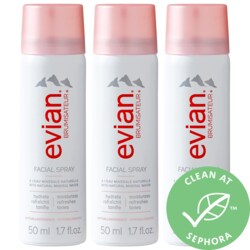 Brumisateur® Natural Mineral Water Facial Spray Travel Trio - Evian ...