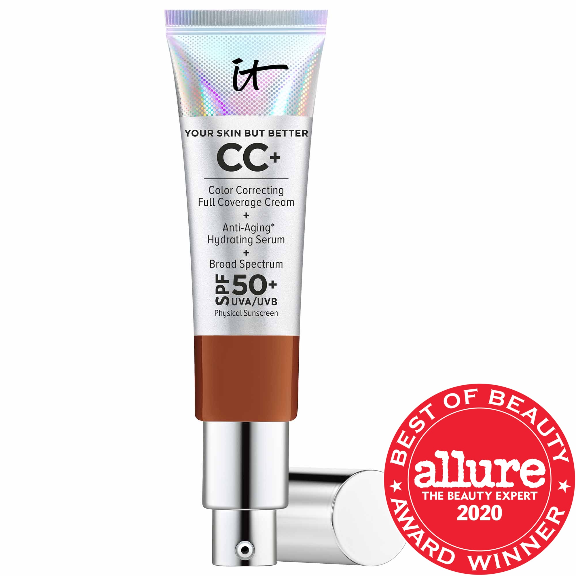 IT Cosmetics CC+ Cream Full Coverage Color Correcting Foundation with ...