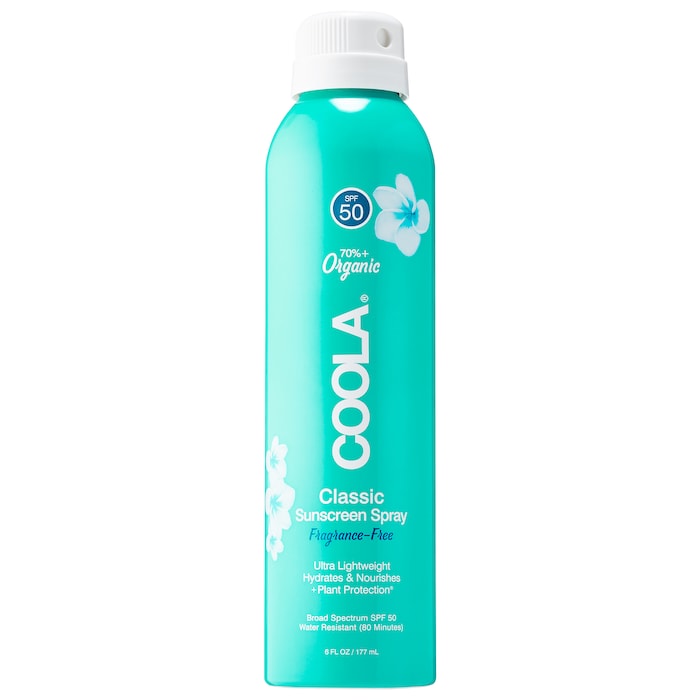 Classic Body Organic Sunscreen Spray SPF 50 Fragrance-Free - COOLA ...