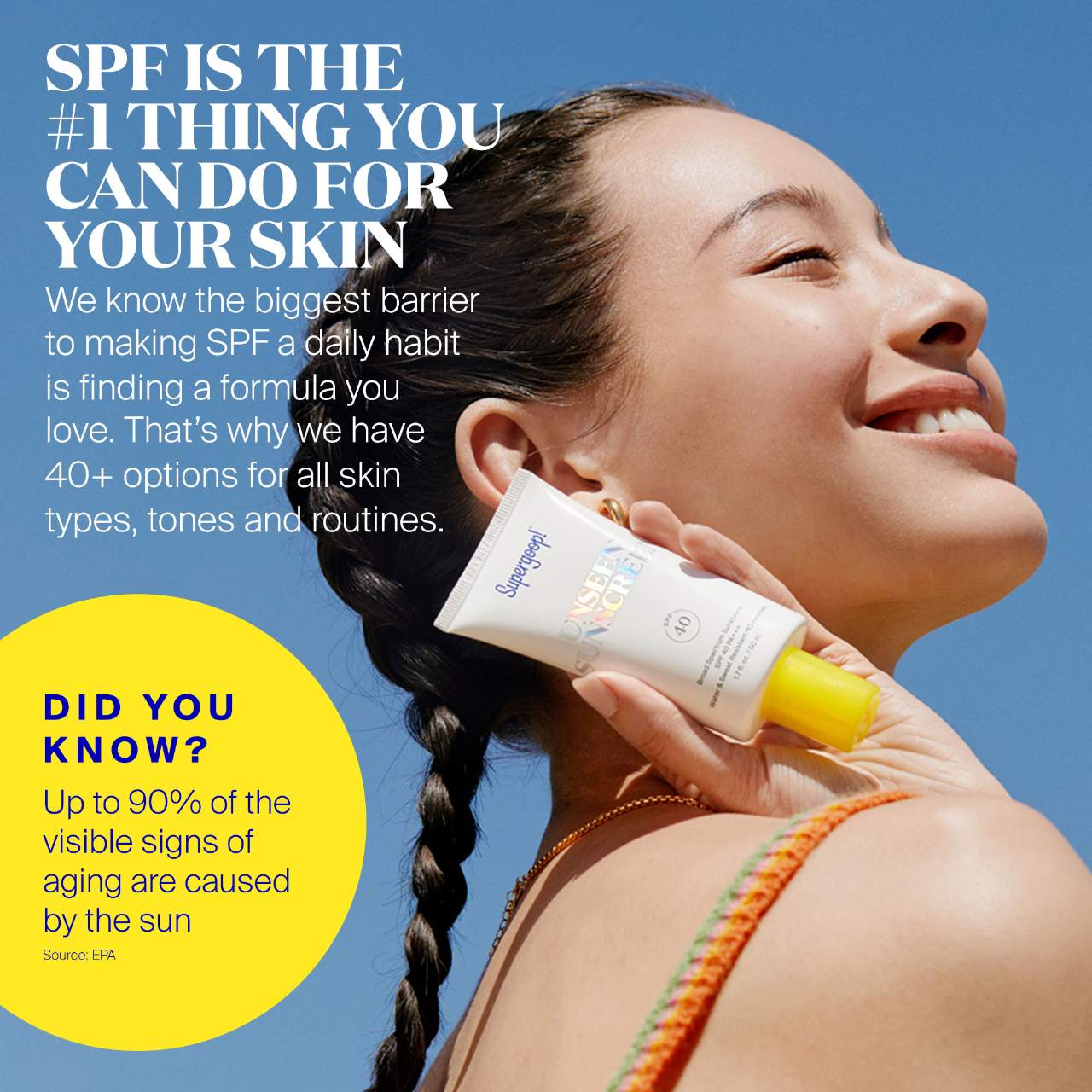 Supergoop! Unseen Sunscreen Invisible Broad Spectrum SPF 40 PA ...