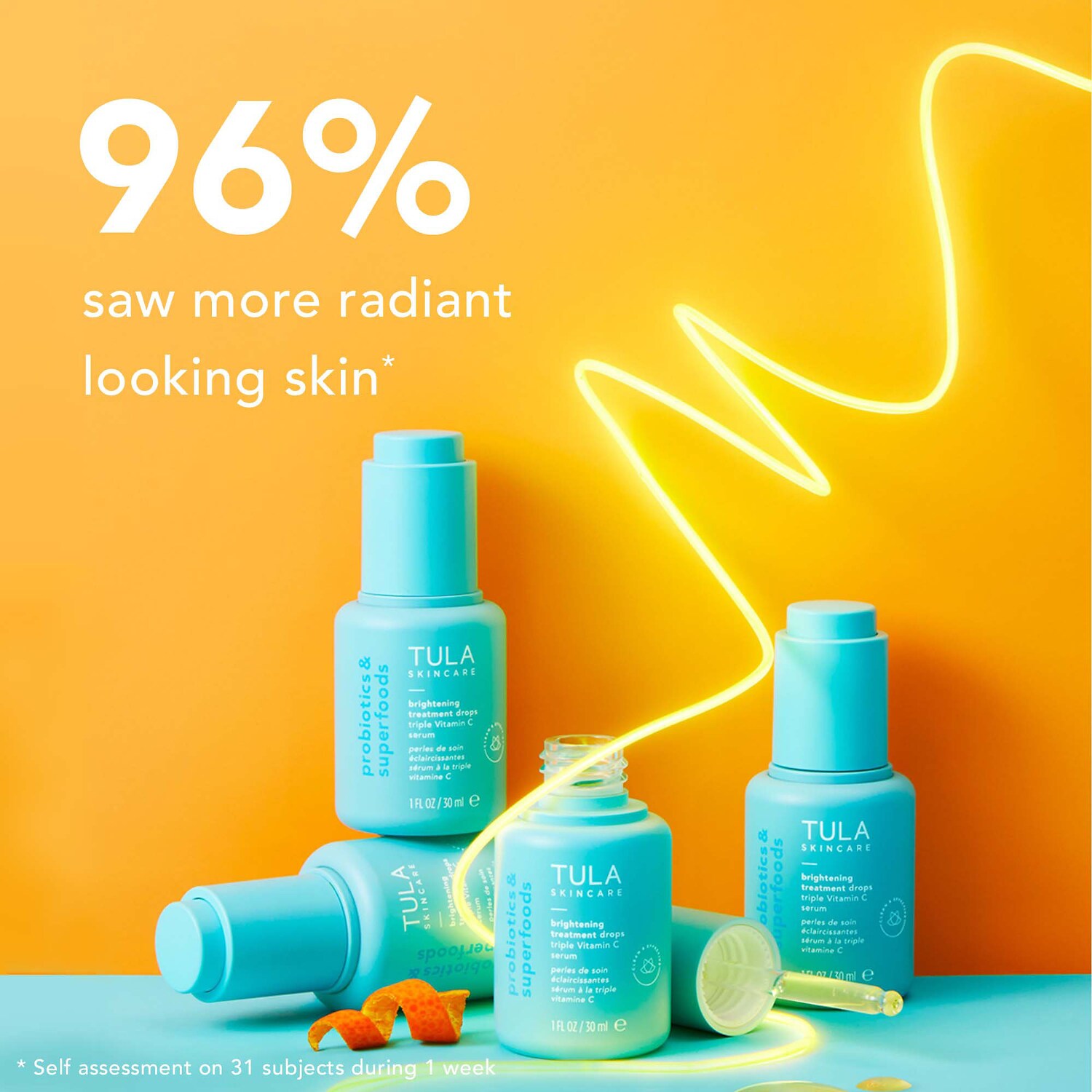 TULA Skincare Brightening Treatment Drops Triple Vitamin C Serum ...