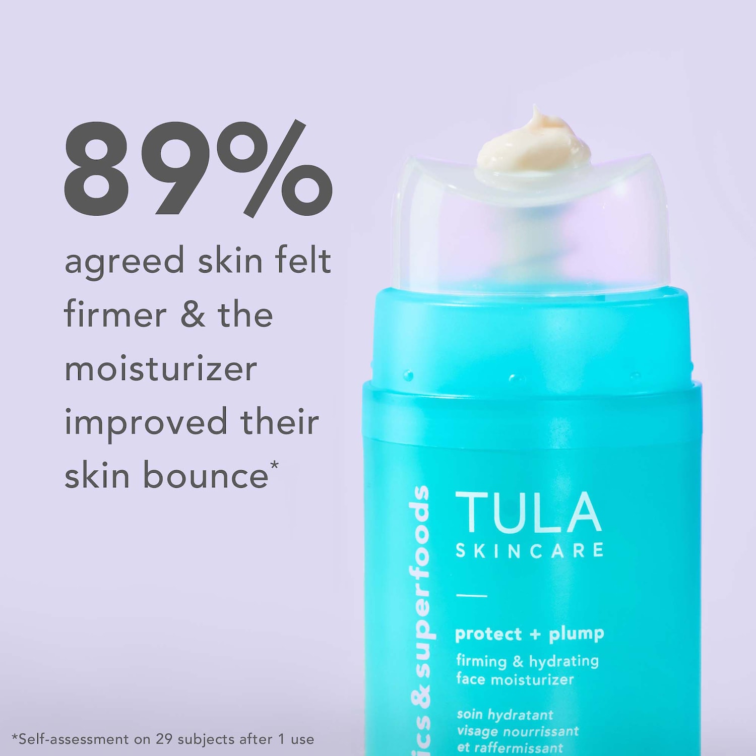 TULA Skincare Protect + Plump Firming & Hydrating Face Moisturizer ...
