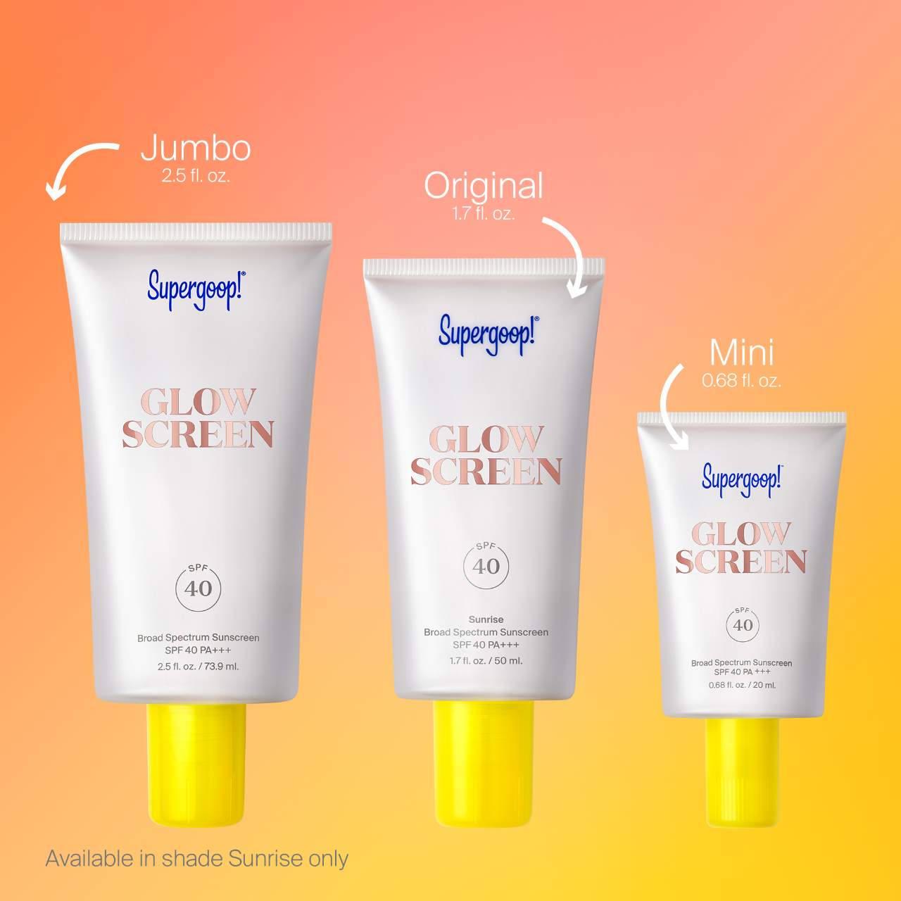 Supergoop! Glowscreen SPF 40 Sunscreen with Hyaluronic Acid ...