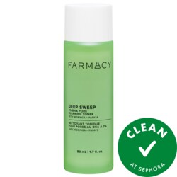Deep Sweep 2% BHA Pore Cleaning Toner with Moringa + Papaya - Farmacy ...