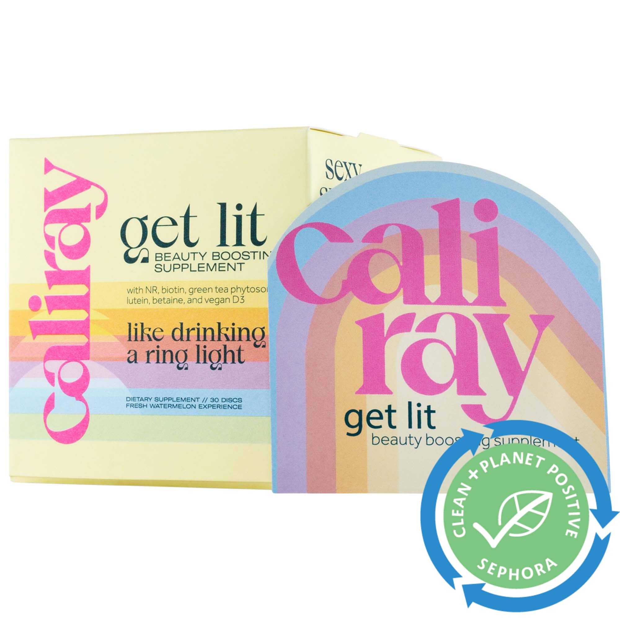 Caliray Get Lit Skin And Mood Boosting Supplement 30 Discs | ModeSens