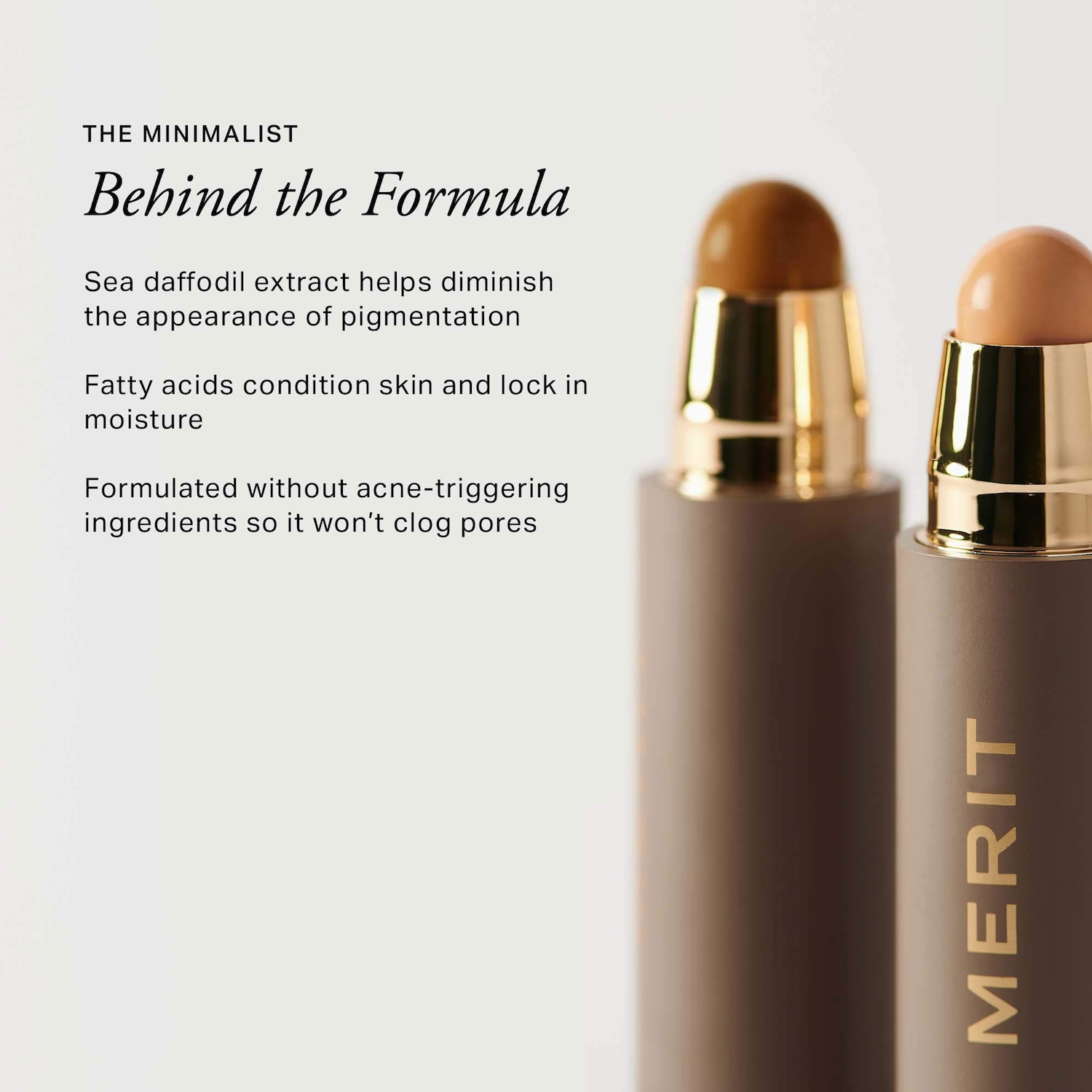 MERIT The Minimalist Perfecting Complexion Foundation and Concealer ...