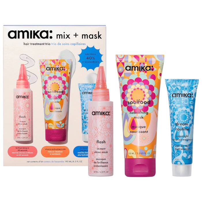 Mix + Mask Hair Treatment Trio - amika | Sephora