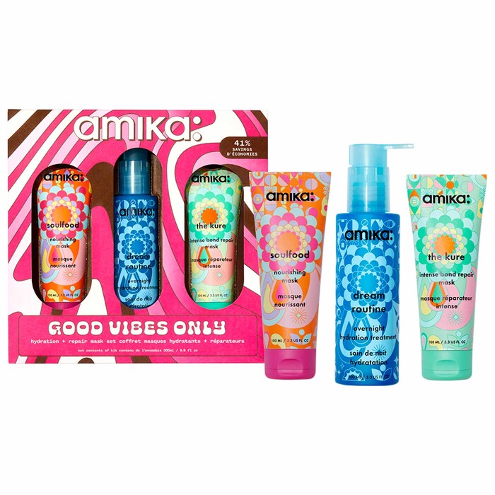 Good Vibes Only Hydration + Repair Hair Mask Set - amika | Sephora