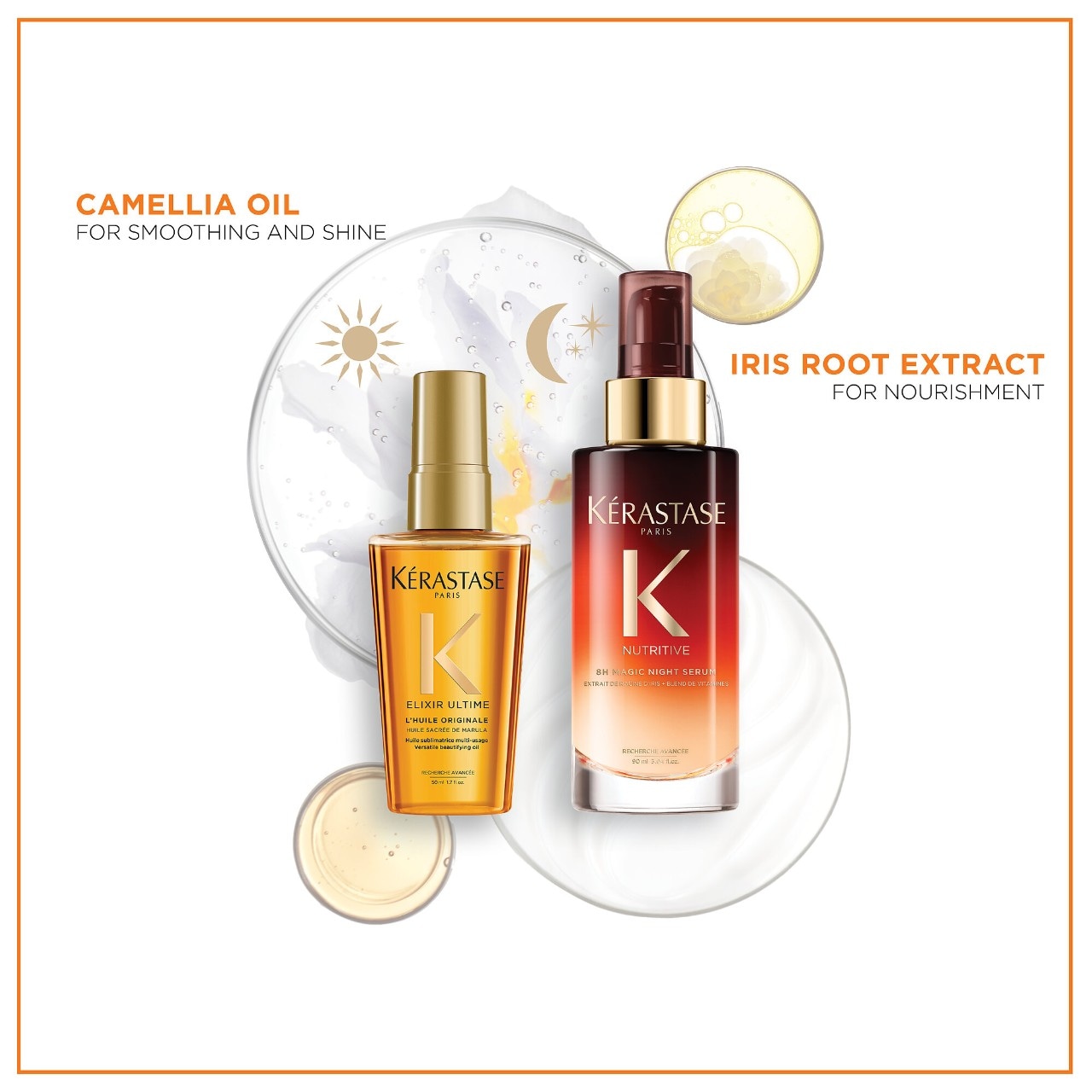 Kérastase Nutritive 8H Magic Night Treatment & Mini Elixir Ultime Hair ...