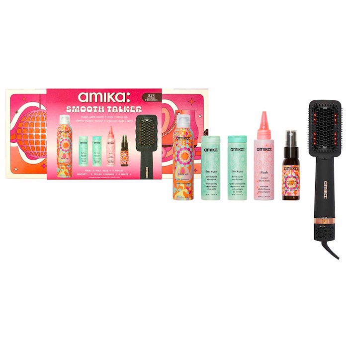 Smooth Talker Double Agent Straightening Blow Dry Brush Hair Set ...