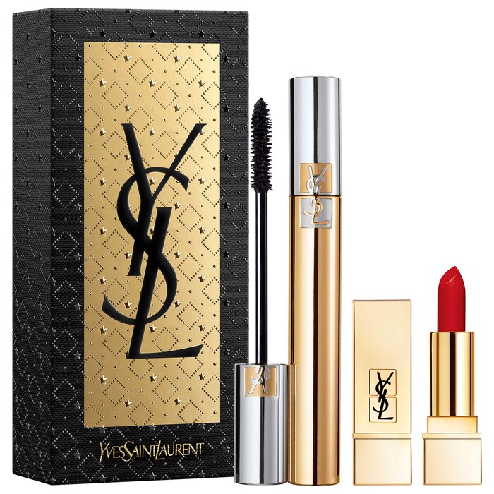 YSL Mascara Volume Effet Faux Cils + Mini Rouge Pur Couture Set - Yves ...