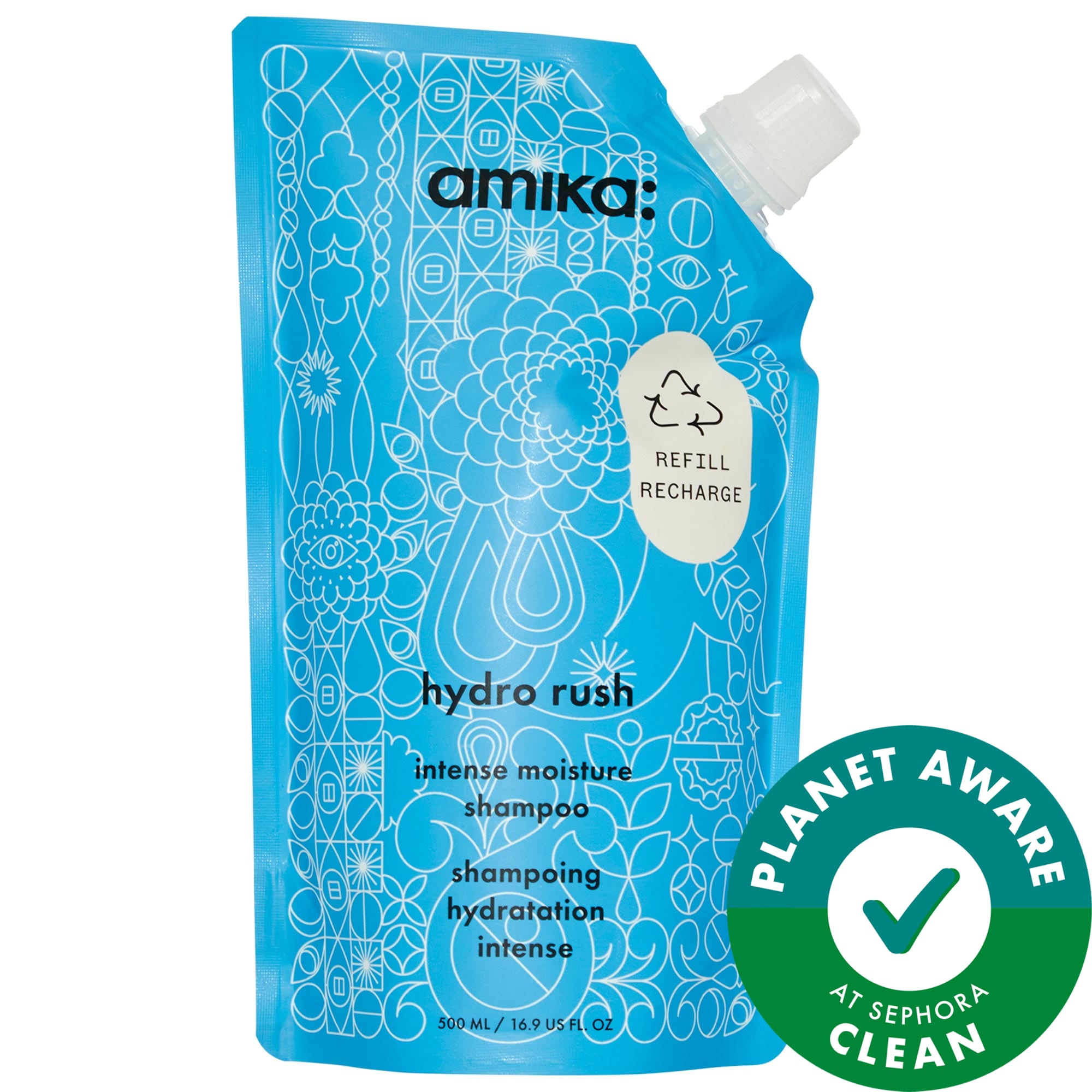 Amika Hydro Rush Intense Moisture Shampoo with Hyaluronic Acid | Hamilton Place