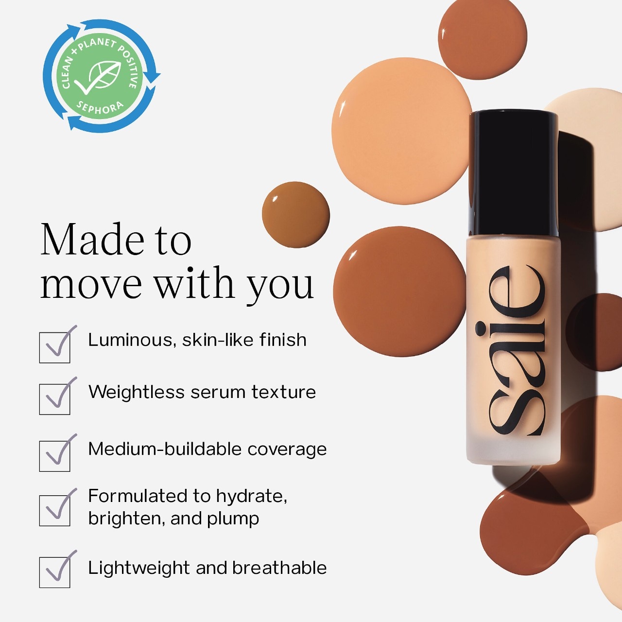 Saie Glowy Super Skin Lightweight Hydrobounce™ Serum Foundation - Big ...