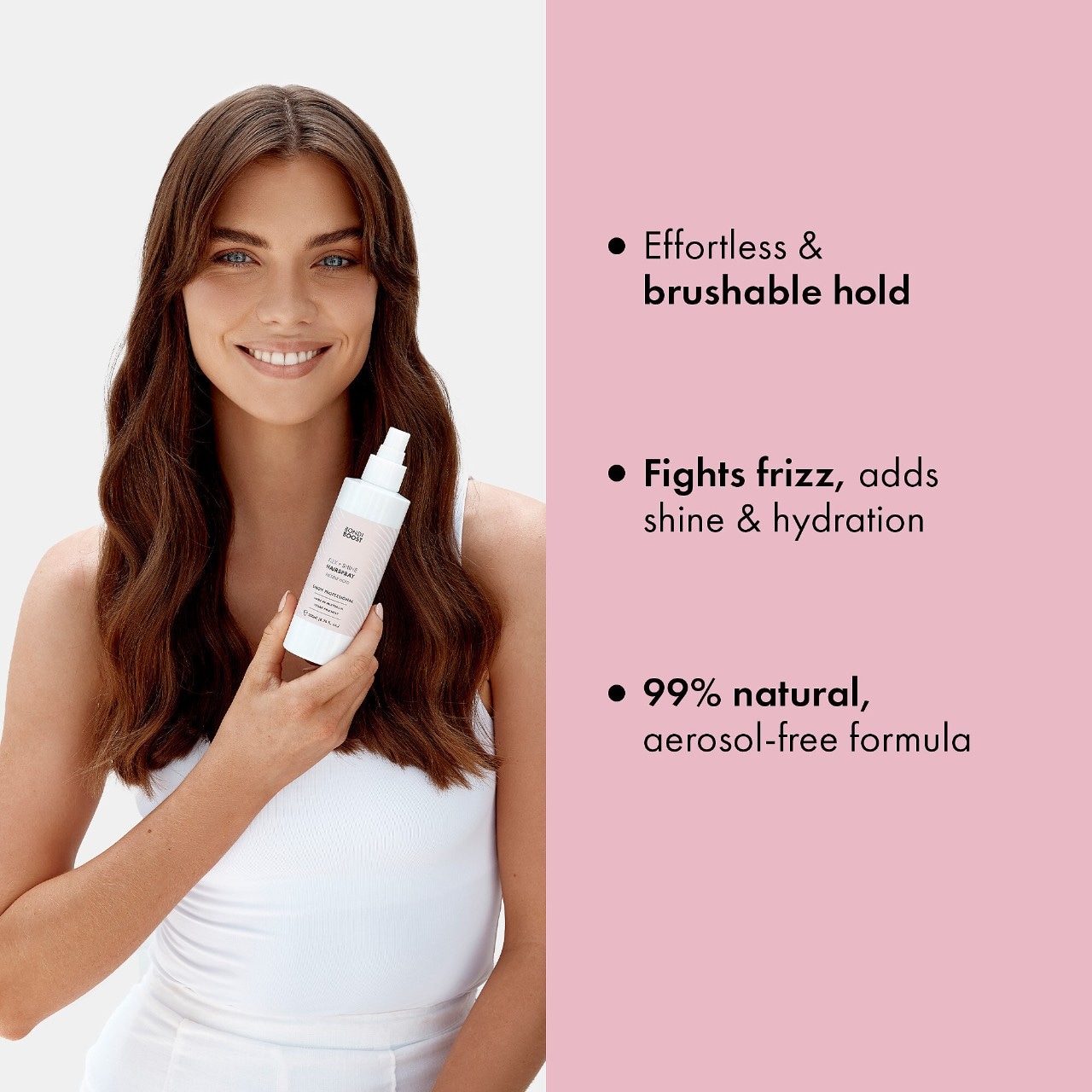 BondiBoost Flex & Shine Aerosol-free Hair Spray for Brushable Hold ...