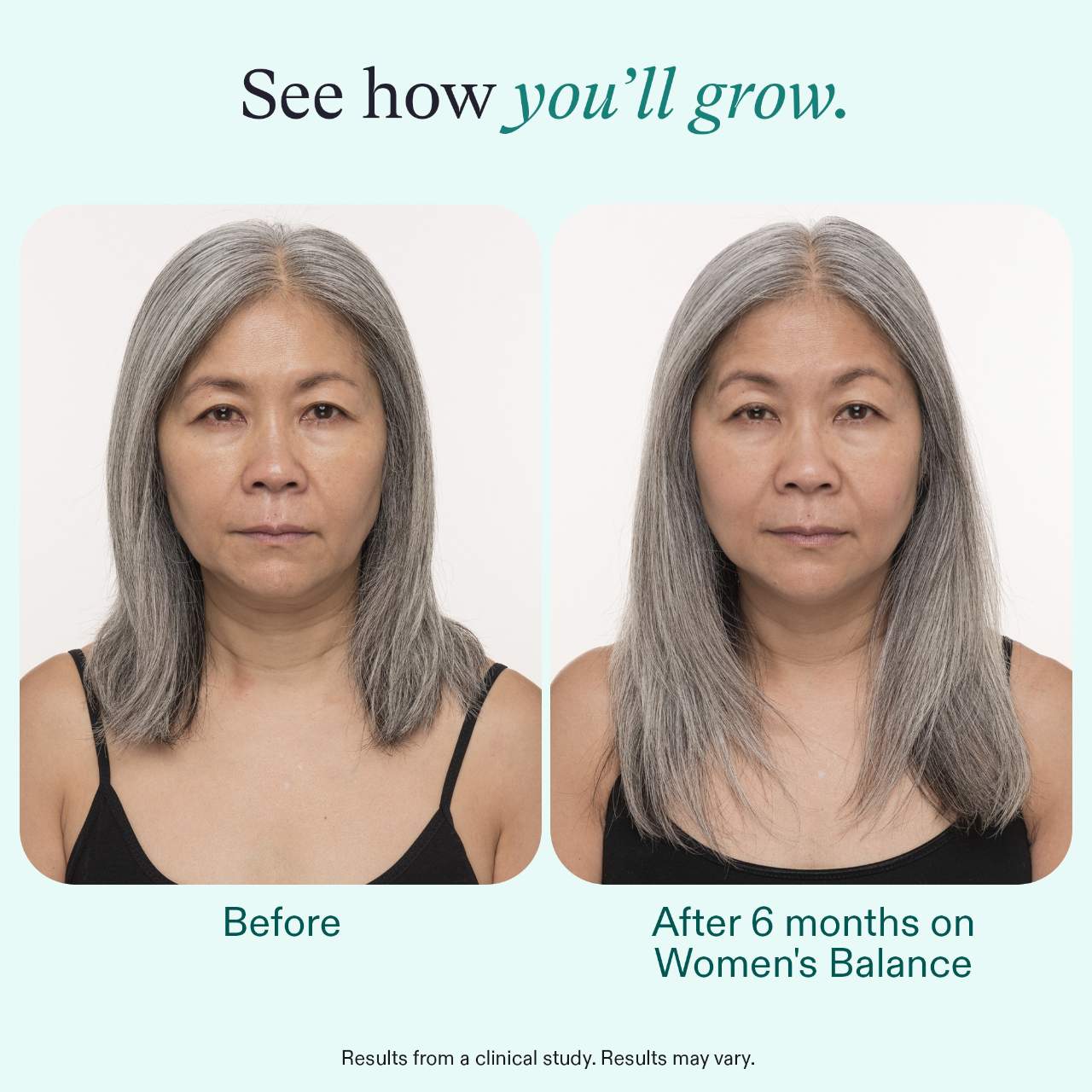 Nutrafol WOMEN’S BALANCE 45+ Clinically Proven Hair Growth Supplement ...