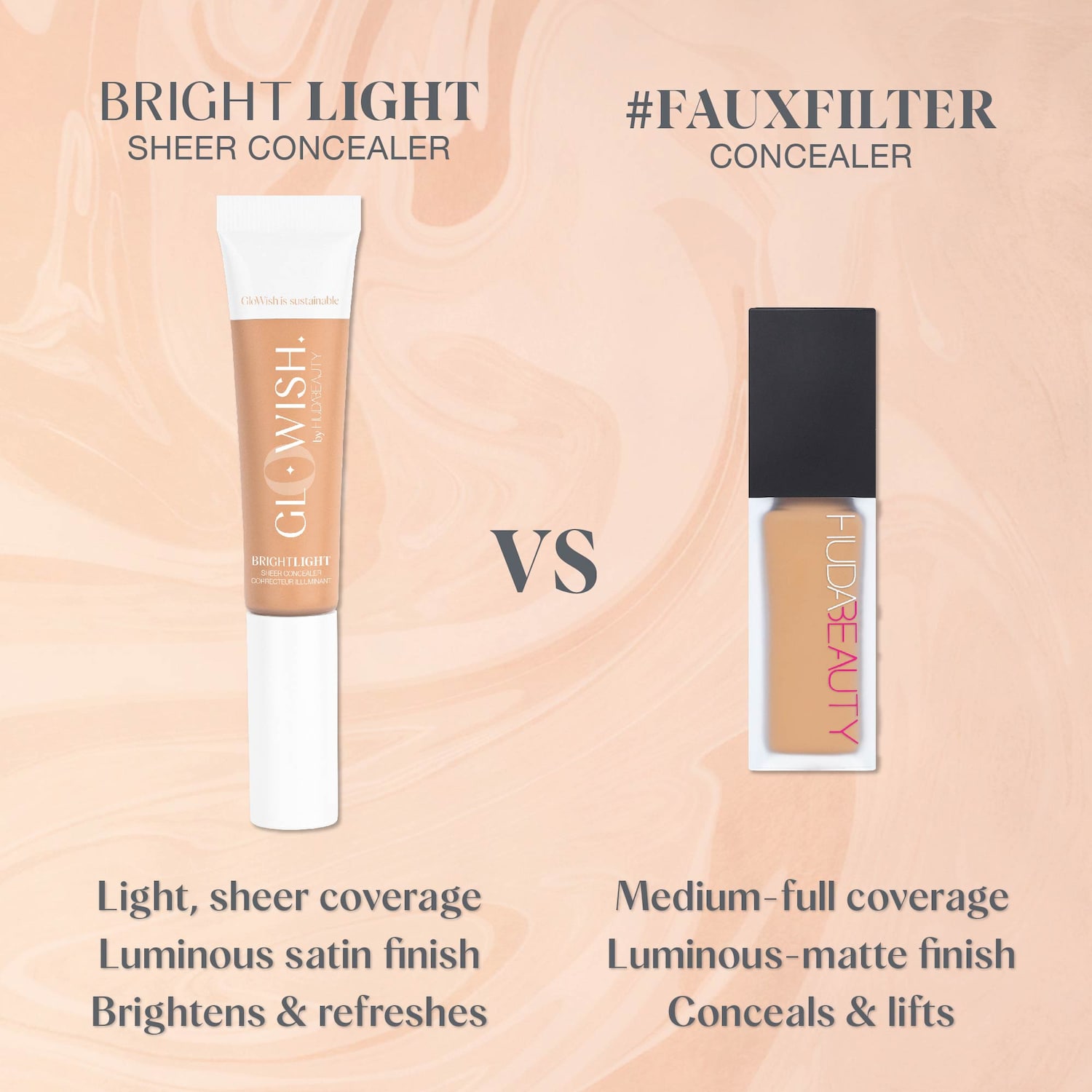 HUDA BEAUTY GLOWISH Bright Light Hydrating Sheer Concealer | Hamilton Place