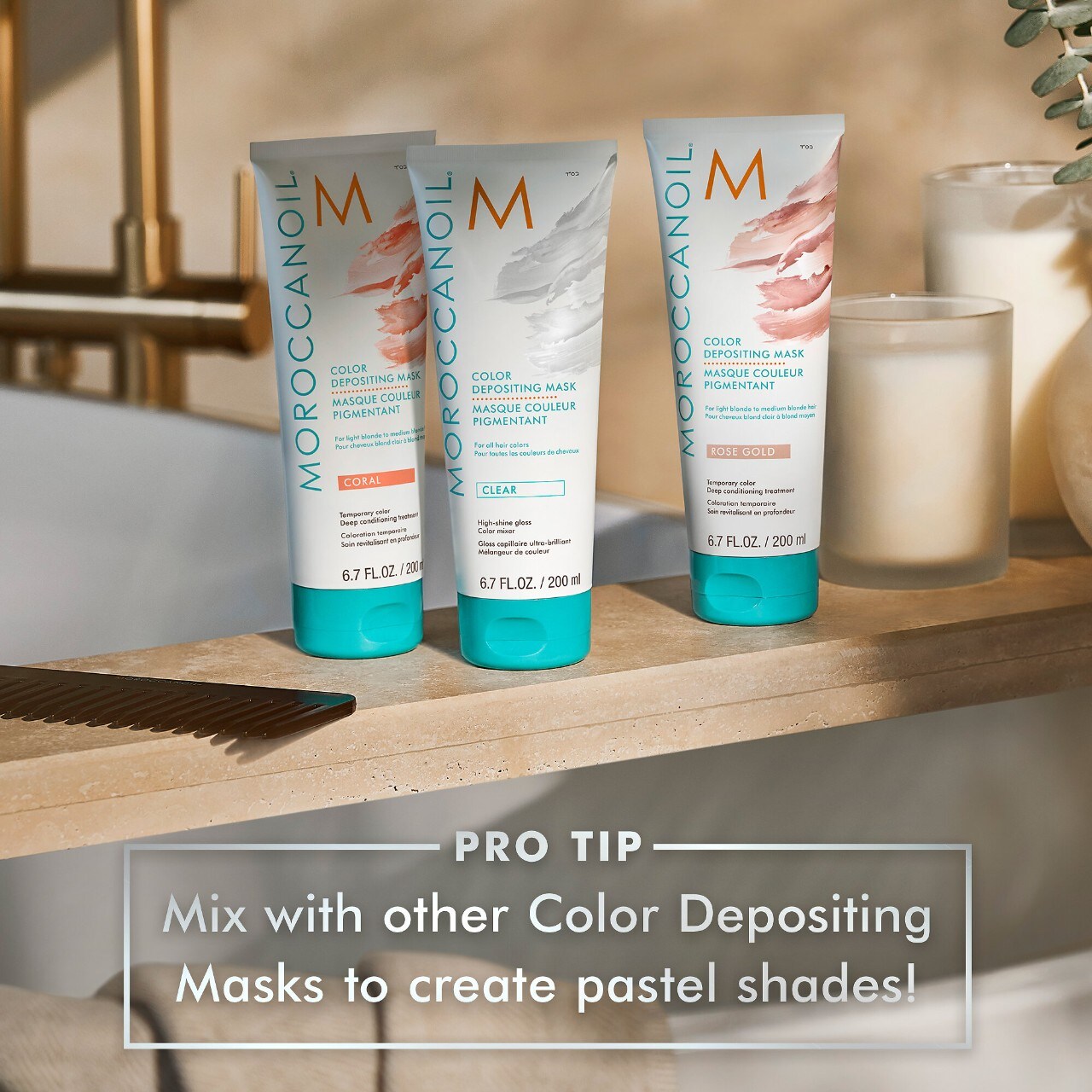 Moroccanoil High Gloss Shine Color Depositing Mask Clear | Hamilton Place