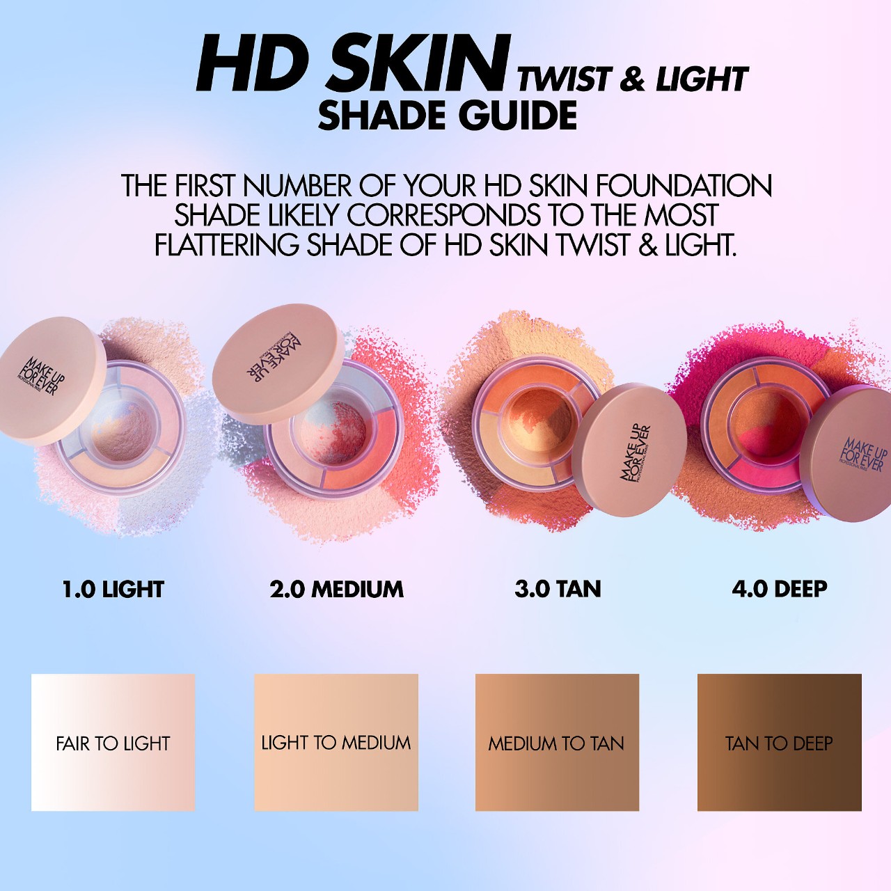 MAKE UP FOR EVER HD SKIN TWIST & LIGHT 24HR Luminous Finishing Powder ...