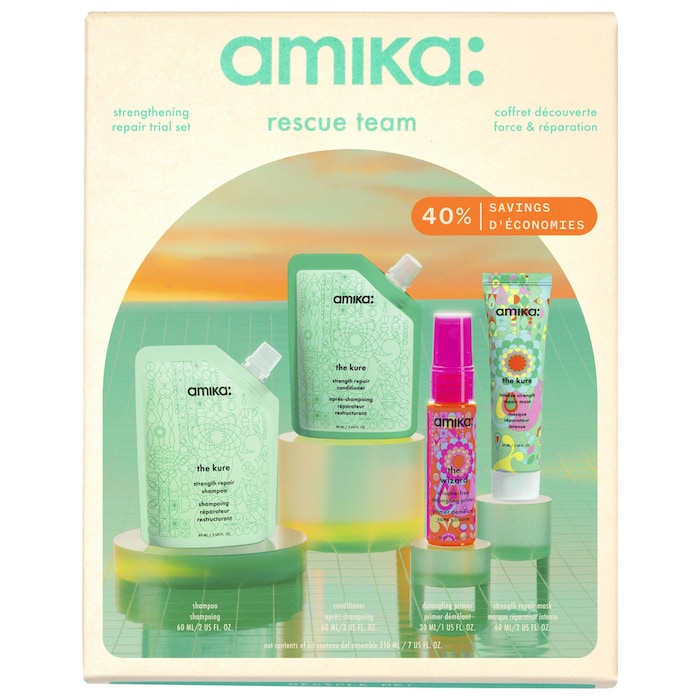 Mini Kure Repair Shampoo & Conditioner Set - amika | Sephora