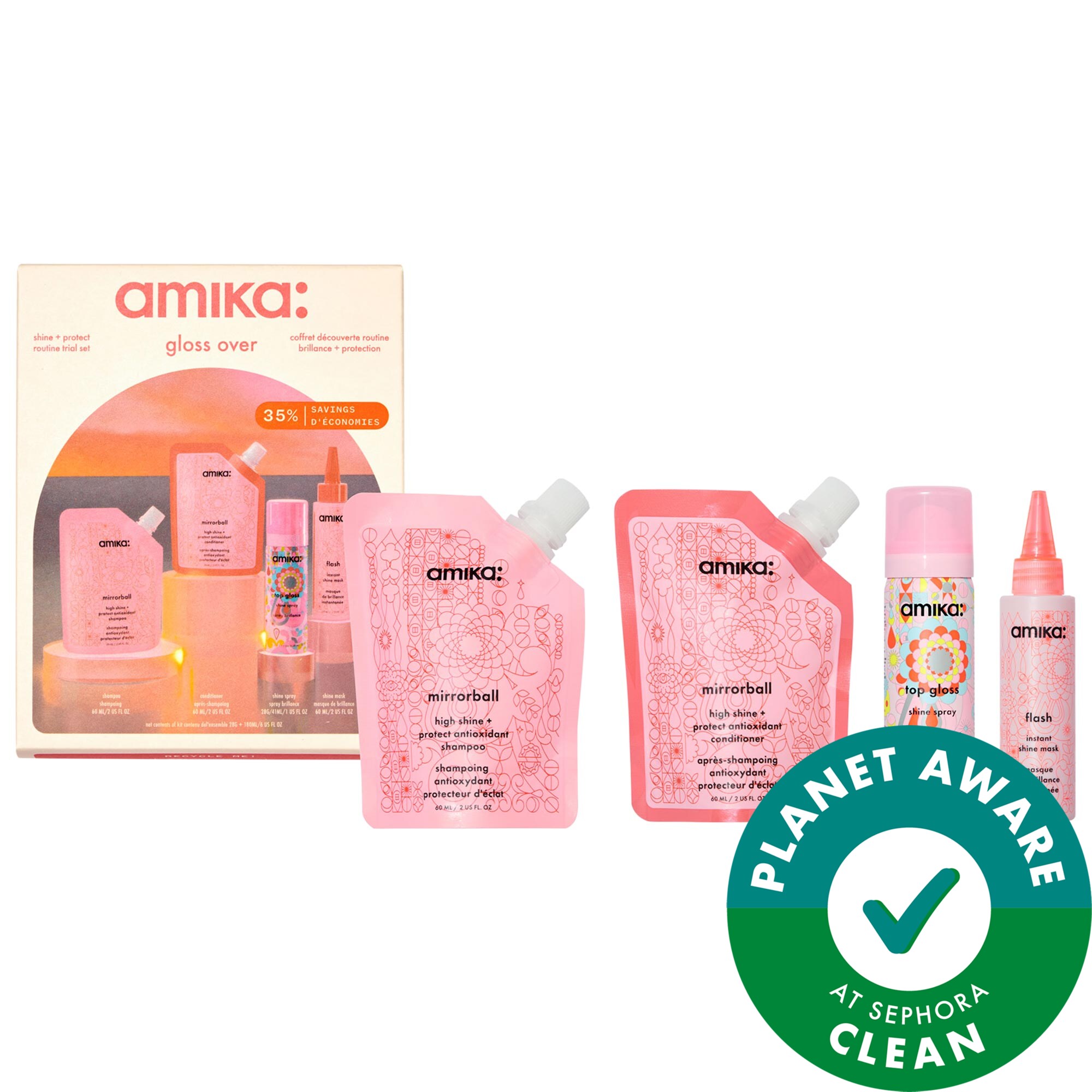 Amika Mini Mirrorball Shampoo & Conditioner Set | Mall of America®
