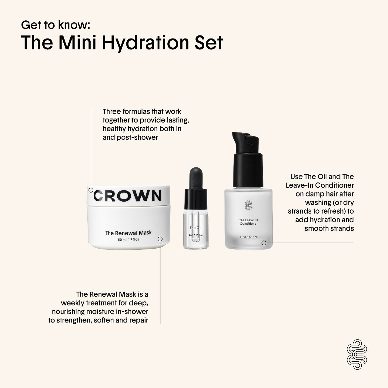 Crown Affair The Mini Hydration Hair Set | Hamilton Place