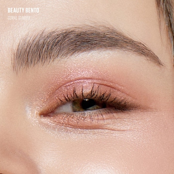 Coral Pink Eye Makeup