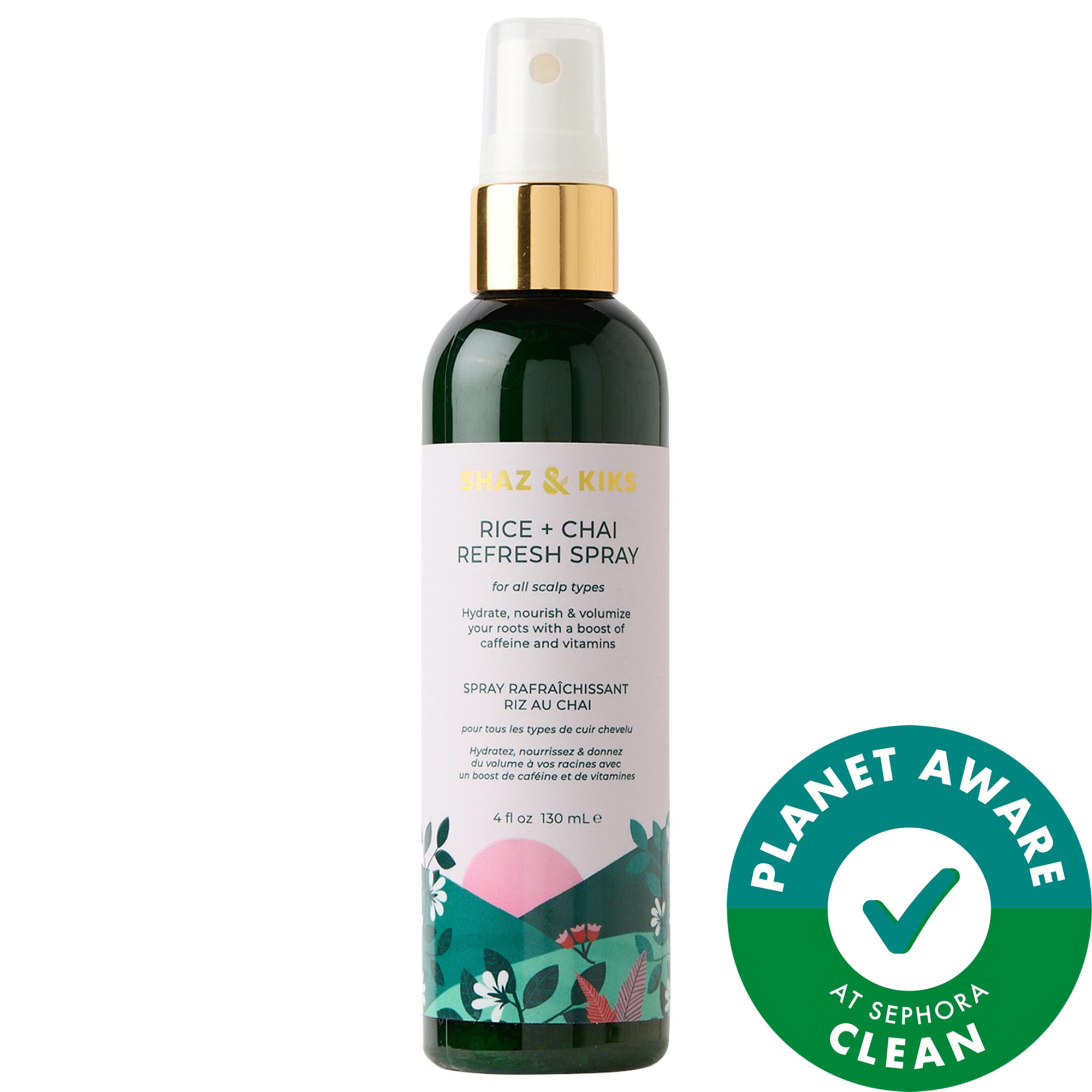 SHAZ & KIKS Rice + Chai Scalp Refresh Spray for Healthy, Hydrated Scalp ...