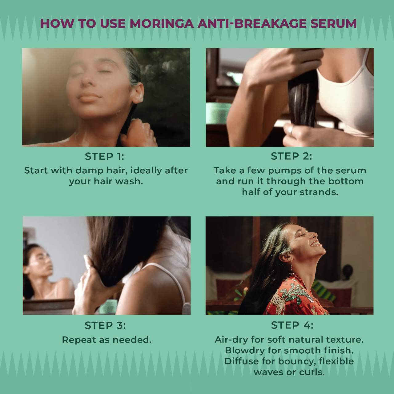 Shaz & Kiks Moringa Anti-Breakage Hair Serum With Peptide Complex - Big Apple Buddy