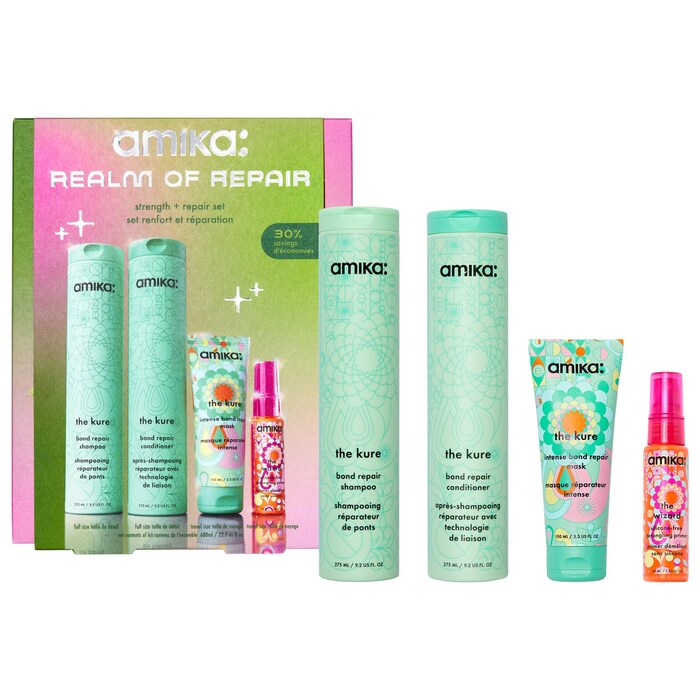 Realm of Repair Strengthen & Repair Hair Routine Set - amika | Sephora