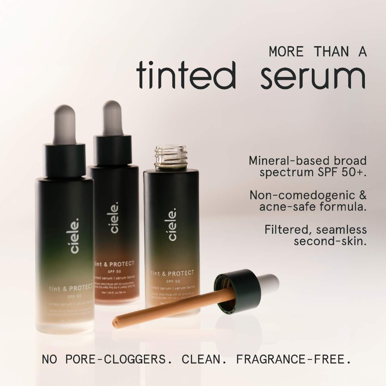 Ciele Tint & PROTECT SPF 50+ tinted serum foundation | Hamilton Place