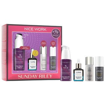 Nice Work Niacinamide 4-pc Set - Sunday Riley | Sephora