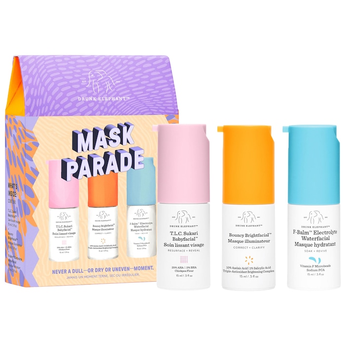 Trio de masques pour le visage Parade - Drunk Elephant | Sephora