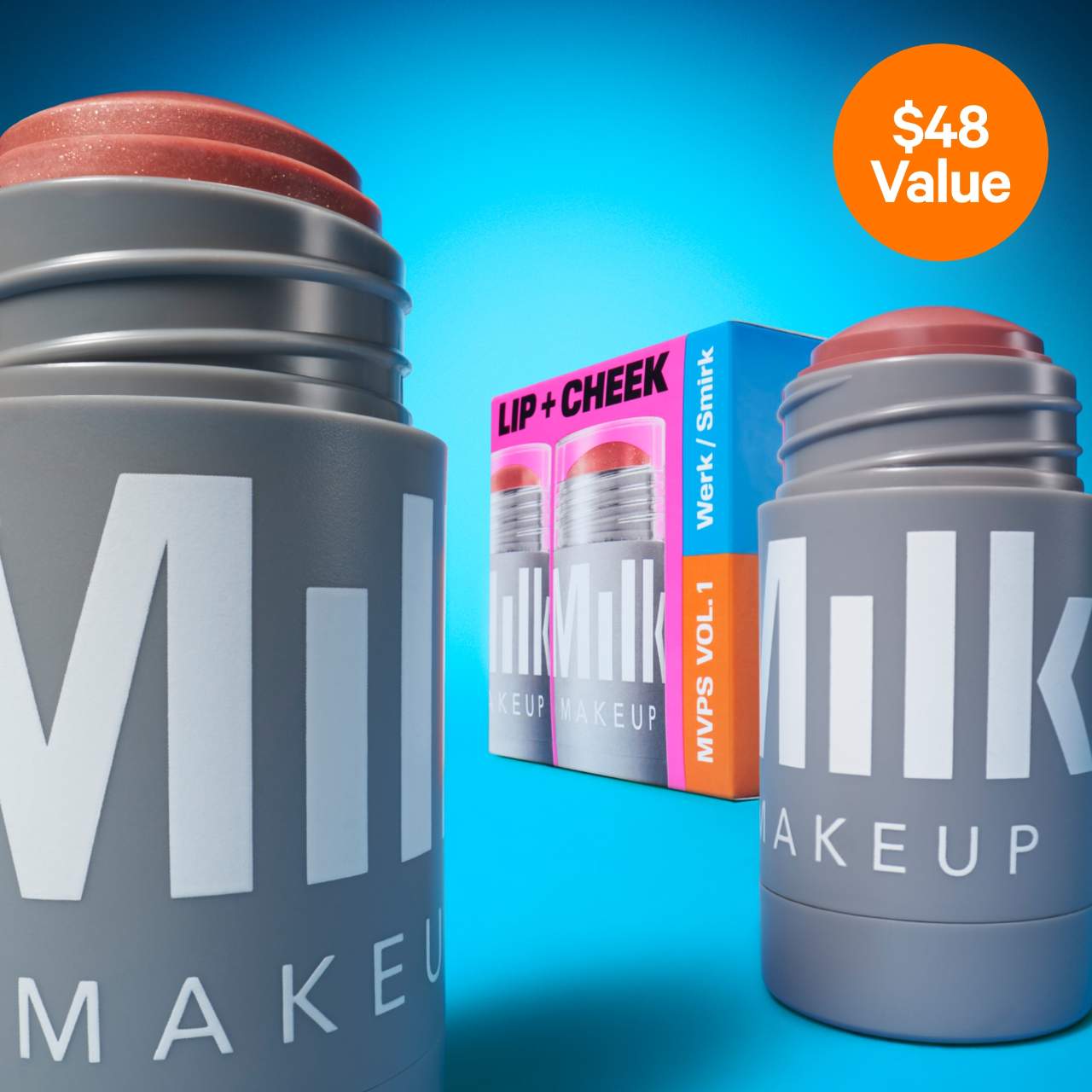 Milk Makeup Lip + Cheek Mvps Cream Blush Stick Set - Big Apple Buddy
