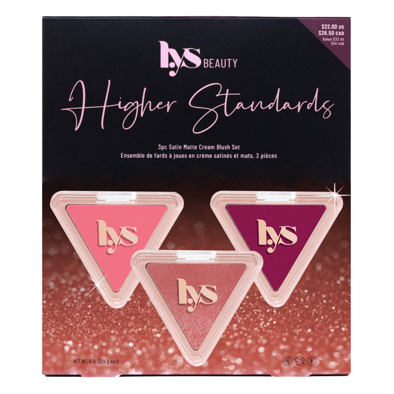 Lys Beauty Mini Higher Standard Deluxe Cream Blush Trio - Big Apple Buddy