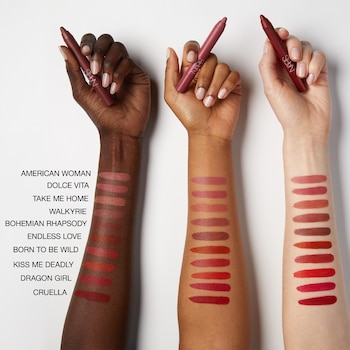 Nars Velvet Matte Lip Pencil Swatches Dragon Girl