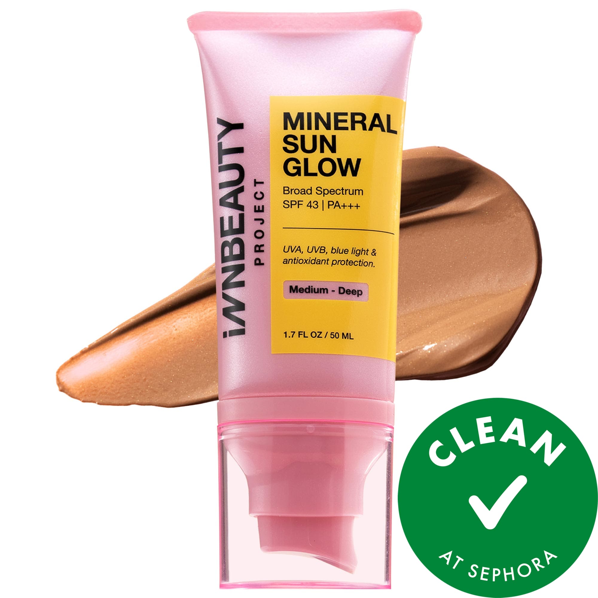 Innbeauty Project Mineral Sun Glow Broad Spectrum Spf 43 Pa +++ With Peptides And Vitamin C ...