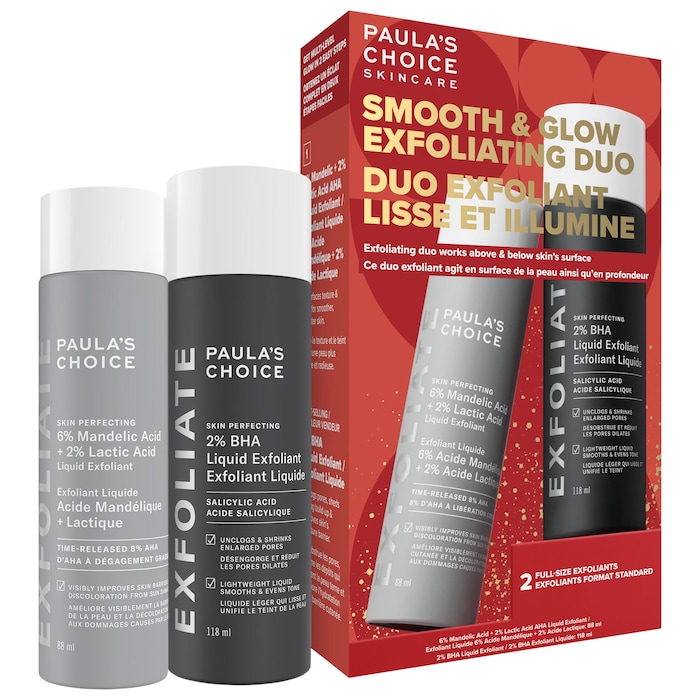 Smooth & Glow Exfoliating Duo for Clear, Brighter Looking Skin - Paula ...