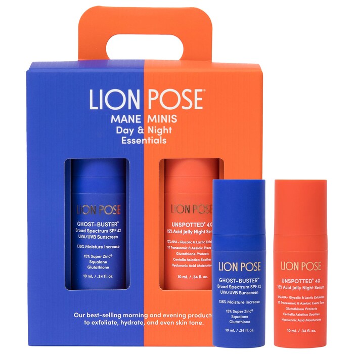 Mane Mini Day & Night Set with SPF & AHA - Lion Pose | Sephora