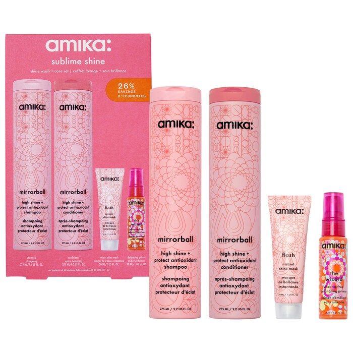 Sublime Shine Wash + Care Hair Set - amika | Sephora