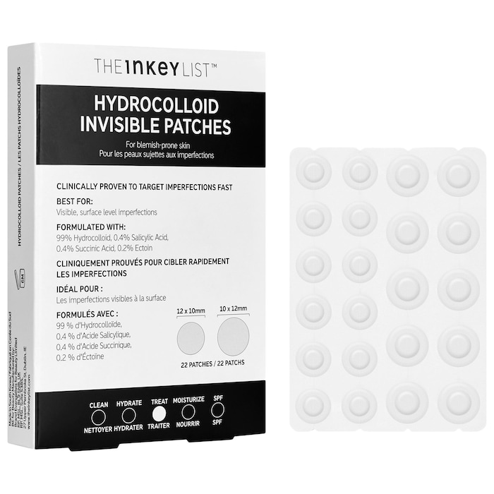 Hydrocolloid Invisible Patches - The INKEY List | Sephora