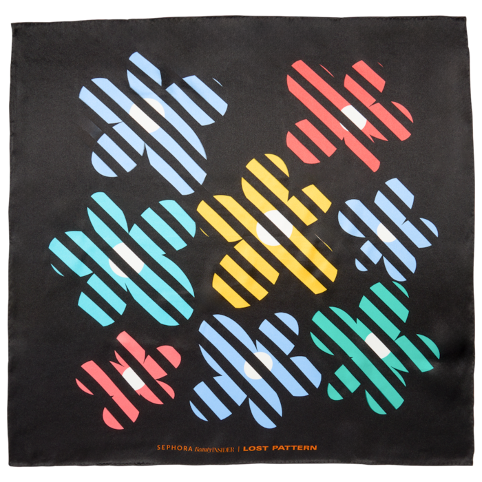 Lost Pattern NYC x Sephora Medium Square Silk Scarf - BEAUTY INSIDER ...