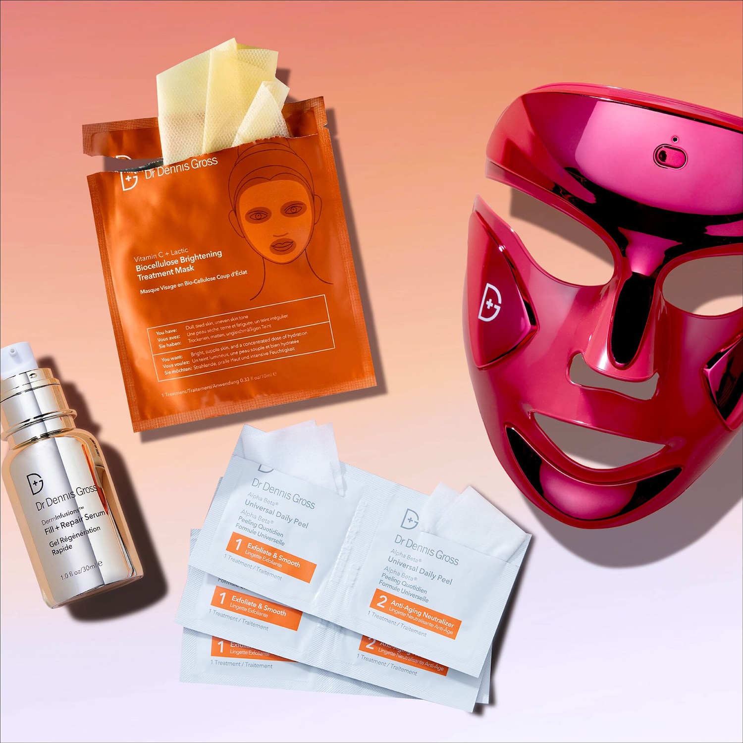 Dr. Dennis Gross Skincare Luminous Legends FaceWare Pro LED Device Kit ...
