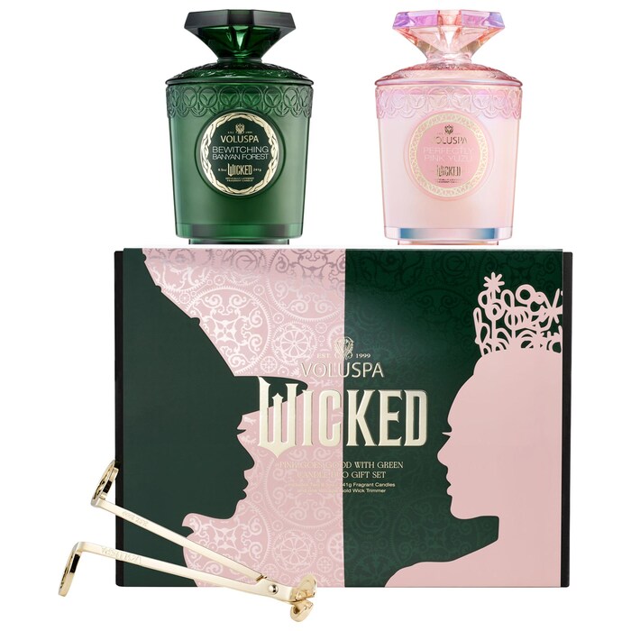 WICKED Pink Goes Good with Green Candle Duo Set - VOLUSPA | Sephora