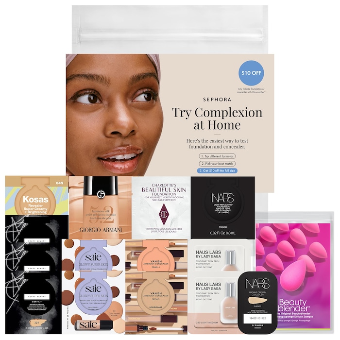 Complexion Try-On Sample Bag With Redeemable Voucher - Sephora ...
