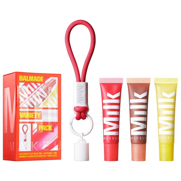 Balmade Variety Pack Hydrating Lip Balm & Keychain Gift Set - MILK ...